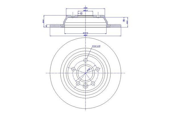 Zadnji kočioni diskovi S71-1167 - Ford