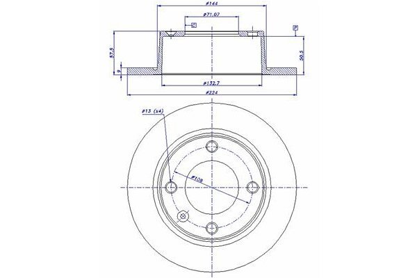Zadnji kočioni diskovi S71-1170 - Citroen