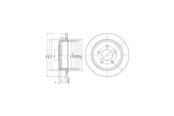 Zadnji kočioni diskovi S71-1181 - Jeep
