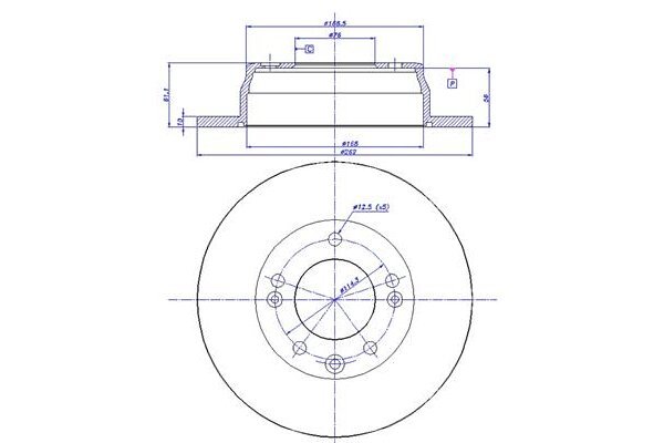 Zadnji kočioni diskovi S71-1233 - Kia