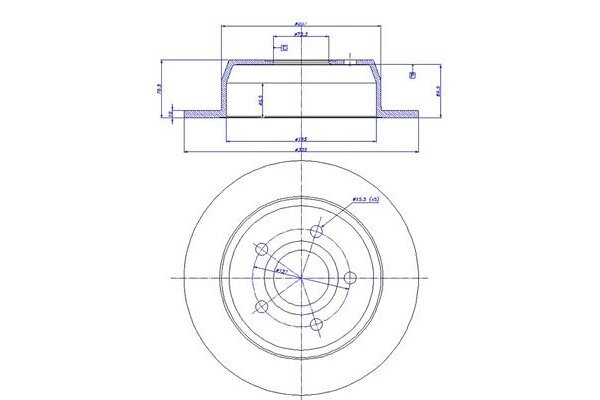 Zadnji kočioni diskovi S71-1245 - Jeep