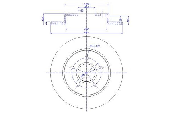 Zadnji kočioni diskovi S71-1248 - Ford