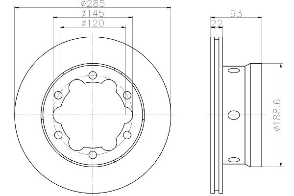 Zadnji kočioni diskovi S71-1254 - Volkswagen