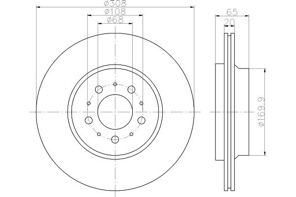 Zadnji kočioni diskovi S71-1259 - Volvo