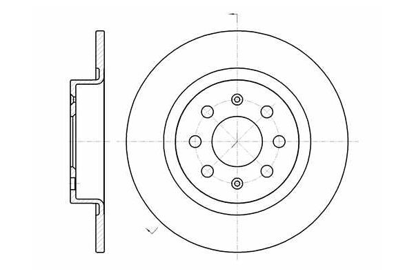 Zadnji kočioni diskovi S71-1288 - Fiat