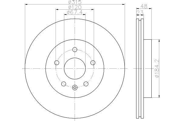 Zadnji kočioni diskovi S71-1353 - Opel Insignia 08-