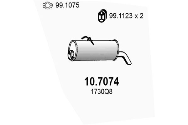 Izduvni lonac Citroen Berlingo 02- ,(zadnji)