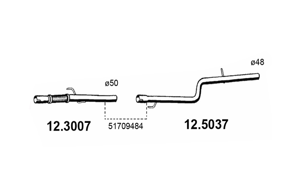 Izduvni lonac Fiat Doblo 00-, (prednja izduvna cev)