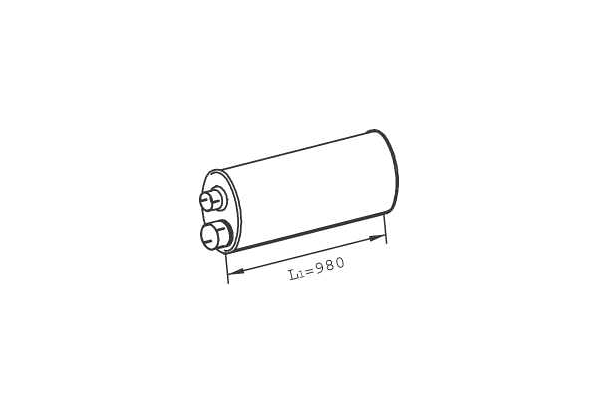 Izduvni lonac Man L2000/M2000, (srednji)