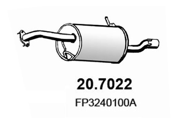 Izduvni lonac Mazda 323 98-04, (zadnji)