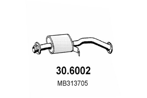 Izduvni lonac Mitsubishi Pajero 82-91, (srednji) lonec
