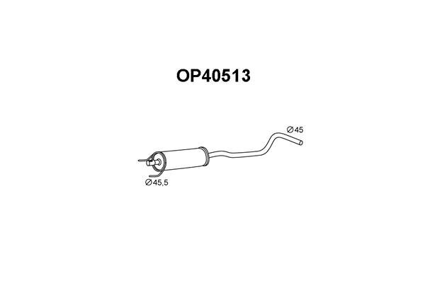 Izduvni lonac Opel Corsa C 00-06, (srednji) lonac