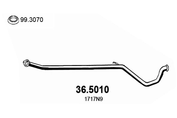 Izduvni lonac Peugeot 307 00-, (prednja izduvna cev)
