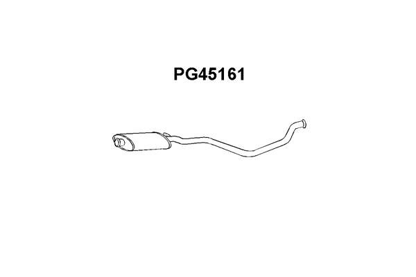 Izduvni lonac Pugeot 405 87-93, 1.4, (srednji)