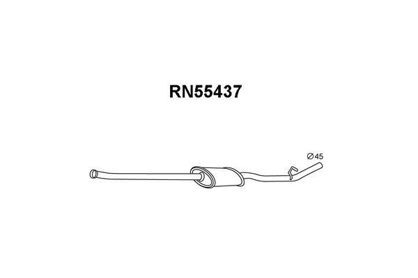 Izduvni lonac Renault Kangoo 97- 1.4, (srednji)