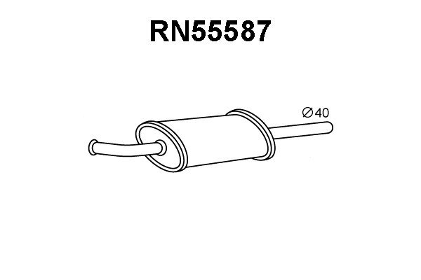 Izduvni lonac Renault Twingo -07 1.2 (srednji)