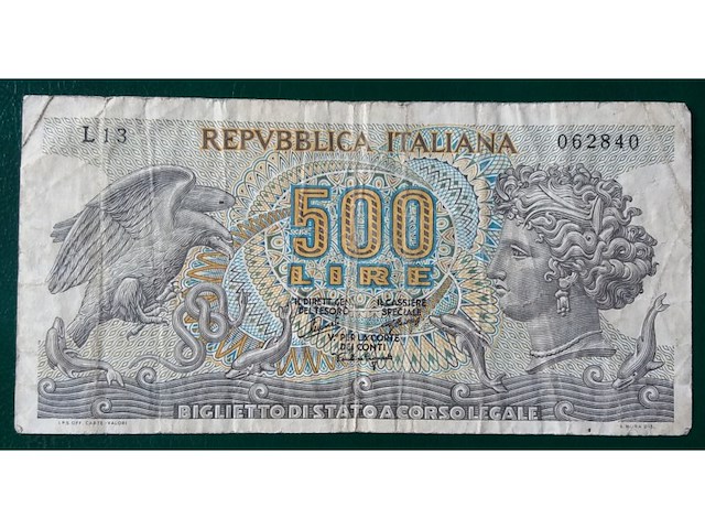 500 LIRA 1966