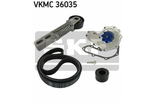 Kit mikro kaiša (+vodena pumpa) 283968 - Renault