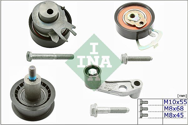 Komplet stezača/zatezača zupčastog remena 530008909 - Volkswagen Bora 98-06