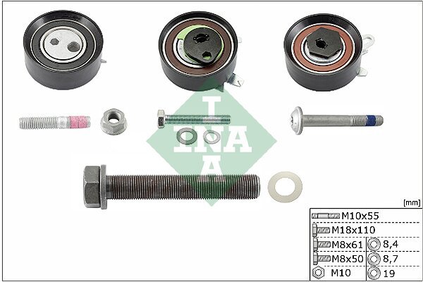 Komplet stezača/zatezača zupčastog remena 530048309 - Volkswagen Transporter 90-03