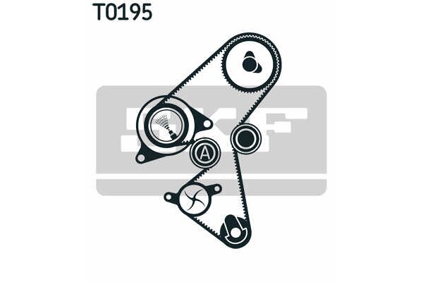 Komplet zubatog remena VKMC03259 - Citroen, Ford, Peugeot, Volvo