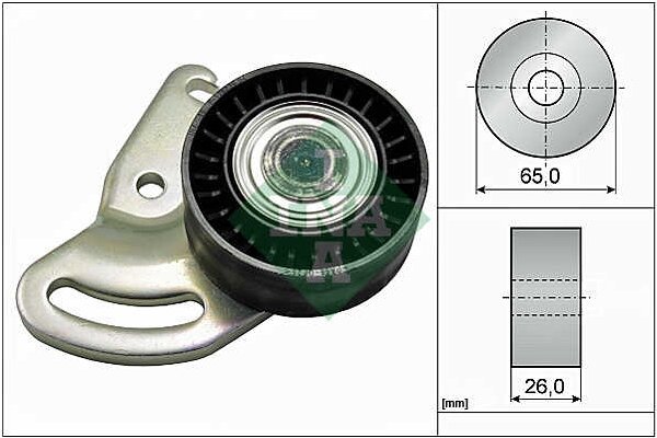 Komplet zupčanika remena (napinjač) 531059130 - Renault Megane 02-08