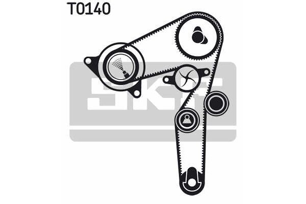 Komplet zupčanika remena VKMC02176 - Fiat Strada 98-
