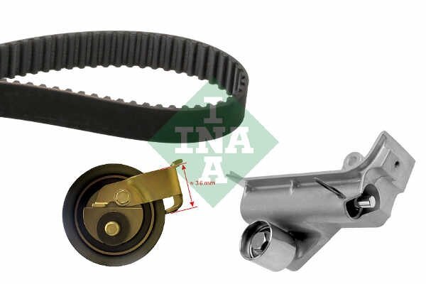 Komplet zupčastog kaiša INA 530006710 - Audi, Seat, Škoda, Volkswagen