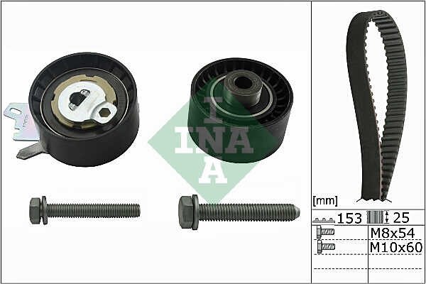 Komplet zupčastog kaiša INA 530047110 - Citroen, Fiat, Peugeot