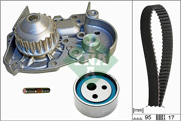Komplet zupčastog remena (+vodena pumpa) 530001831 - Renault Clio 90-98