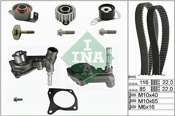 Komplet zupčastog remena (+vodena pumpa) 530010430 - Ford Mondeo 97-00