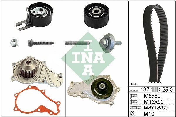 Komplet zupčastog remena (+vodena pumpa) 530037530 - Peugeot 3008 09-16