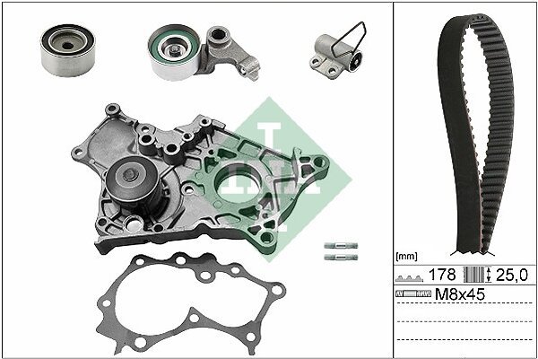 Komplet zupčastog remena (+vodena pumpa) 530054330 - Toyota Avensis 97-03