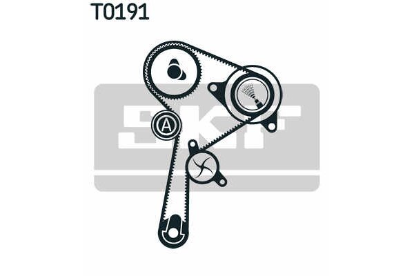 Komplet zupčastog remena (+ vodena pumpa) VKMC06136 - Dacia Dokker 12-