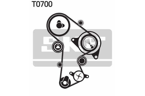 Komplet zupčastog remena VKMC01148-2 - Audi A1 10-