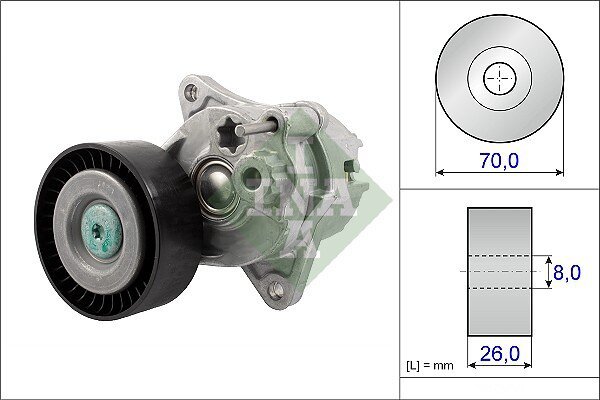 Mikro remen (napinjač) 534048110 - Mercedes-Benz E-Klasa 02-09