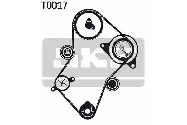 Set zupčastog kaiša sa pumpom za vodu 284018 - Citroen