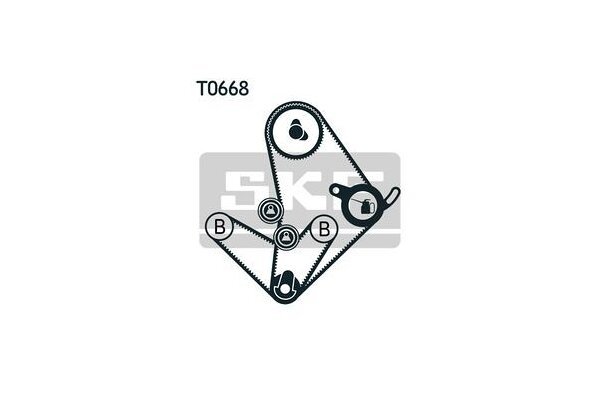 Set zupčastog remena 175846 - Hyundai, Mitsubishi