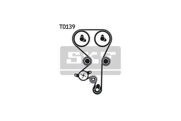 Set zupčastog remena 182343 - Opel