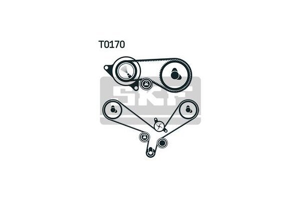 Set zupčastog remena 49390 - Audi, Škoda, Volkswagen