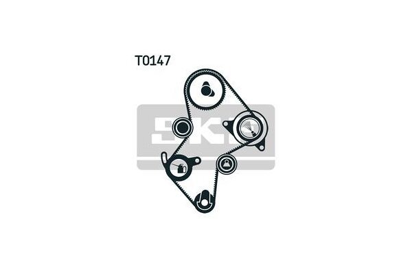 Set zupčastog remena 63851 - Renault, Volvo