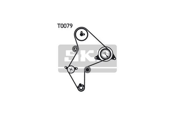 Set zupčastog remena 82701 - Citroen, Fiat, Peugeot