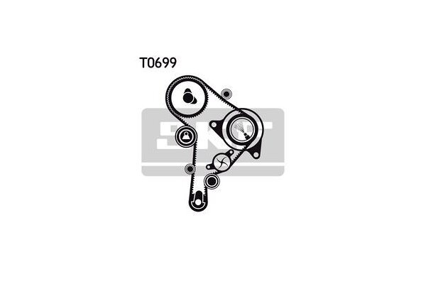 Set zupčastog remena 86954 - Seat, Škoda, Volkswagen