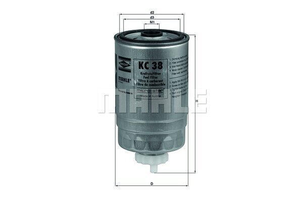 Filter goriva 103041 - Fiat, Ford