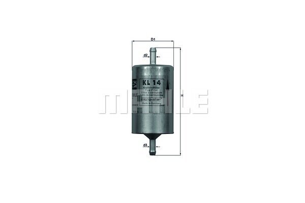 Filter goriva 103435 - Citroen, Fiat, Lancia