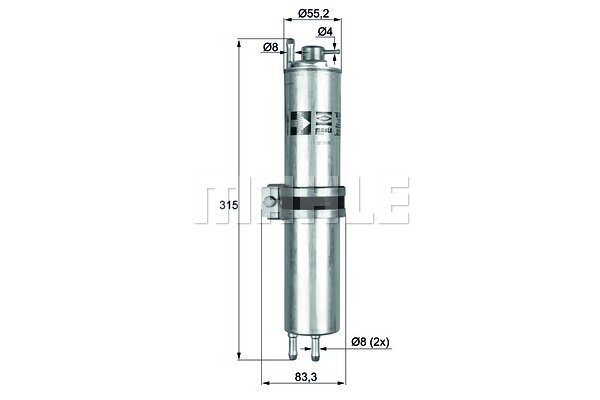 Filter goriva 103621 - BMW