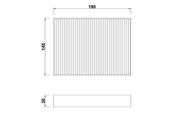 Filter kabine PC8453 - Citroen C1 14-