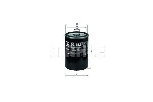 Filter ulja 111071 - Fiat, Lancia