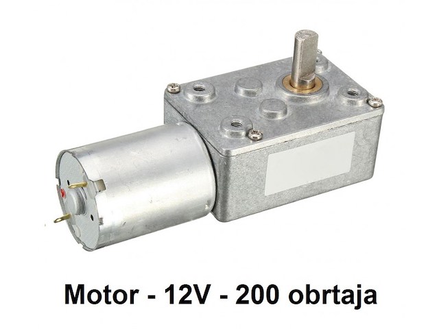 Elektromotor sa reduktorom - 12V - 200RPM