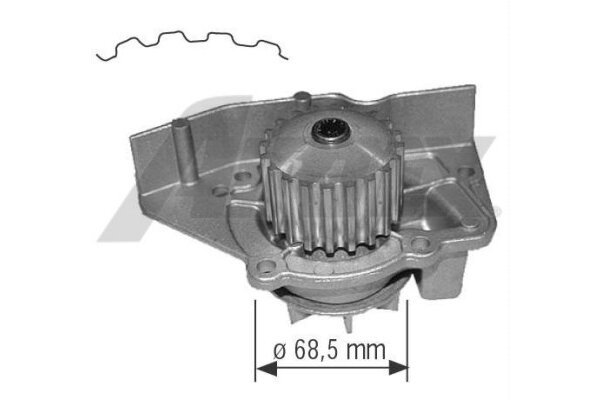 Pumpa za vodu 129302 - Citroen, Fiat, Peugeot